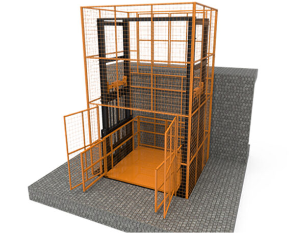 Hydraulic Fully Caged Cargo/Goods Lift - Welmeqs
